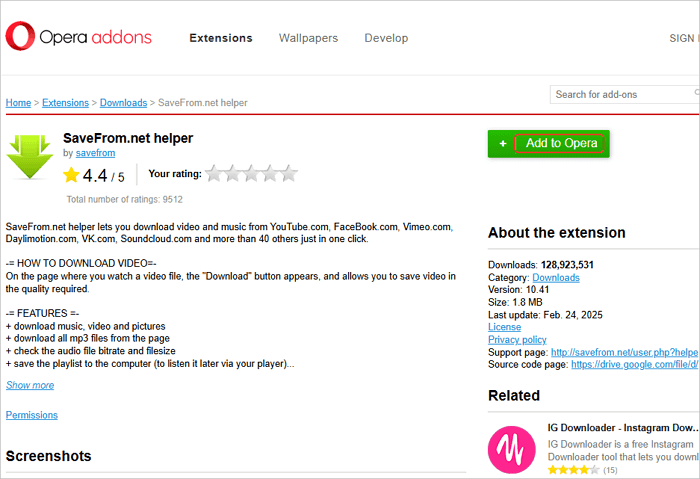Cómo descargar vídeos de YouTube en Opera